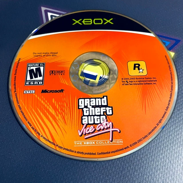GRAND THEFT AUTO: Vice City (Microsoft Xbox, 2003) Disc Only Tested $8. ...