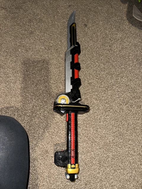 POWER RANGER SAMURAI Deluxe Mega Blade 24” Folding Sword Sounds Tested ...