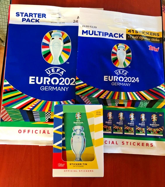 TOPPS UEFA EURO 2024 Official Stickers - Starter Pack / Multipack ...