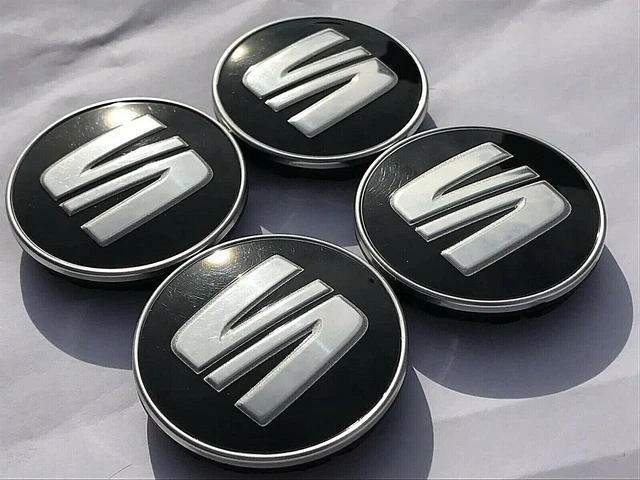 4 ORIGINAL SEAT Radnabendeckel Radkappen Radzier Emblem Felgendeckel ...