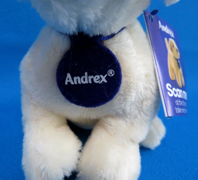 GOLDEN LABRADOR RETRIEVER plush PUPPY DOG ANDREX soft toy * SCAN ME GO ...