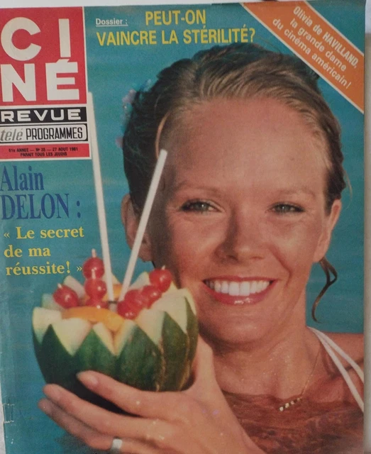 CINE REVUE/ALAIN DELON- Olivia De Havilland-Marlene Jaubert -Jackie Preston / 81 EUR 8,00 ...