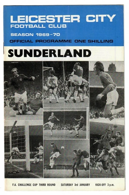 LEICESTER CITY V Sunderland - 1969-70 FA Cup 3rd Round - Football ...