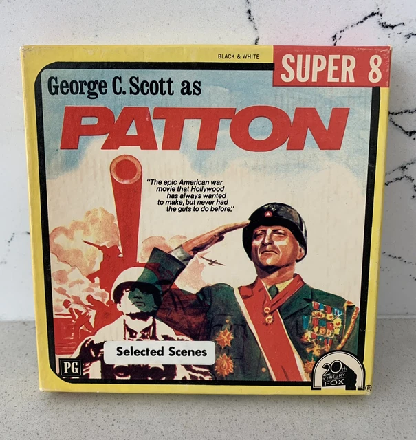 GEORGE C. SCOTT as PATTON F12 Super 8, Selected Scenes, Black and White ...