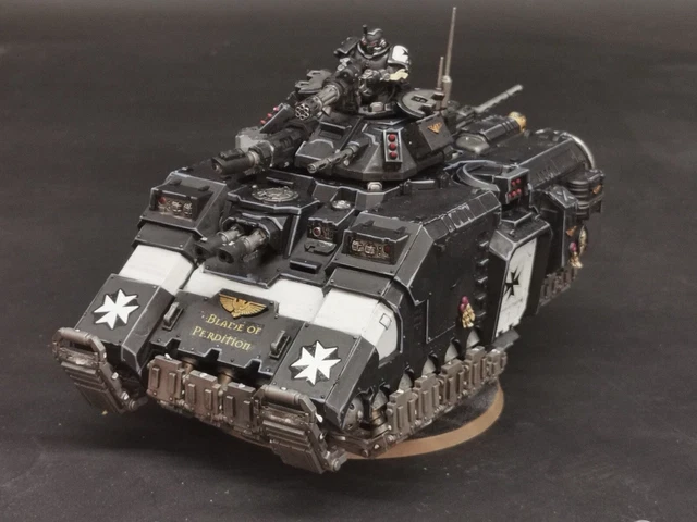 WARHAMMER 40K SPACE marine Primaris Repulsor Pro painted Black Templar ...