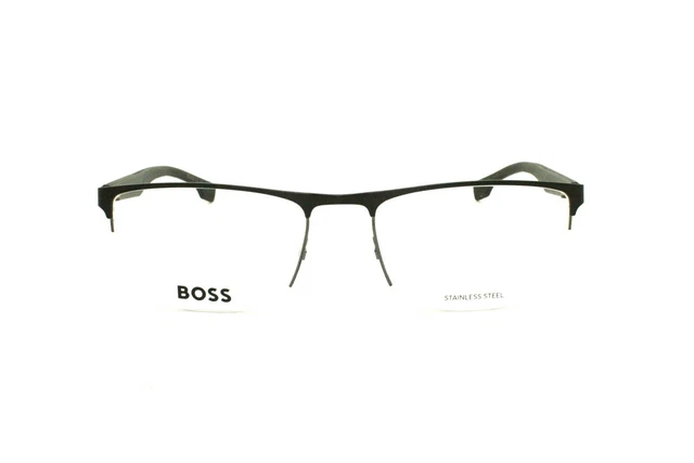 HUGO BOSS 1487 OAN Large Mens Half Rim Glasses Brand New With Free Sv ...