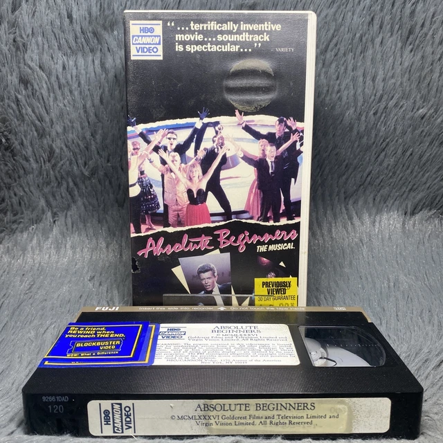 ABSOLUTE BEGINNERS VHS Tape 1986 Musical Romance David Bowie Eddie O ...