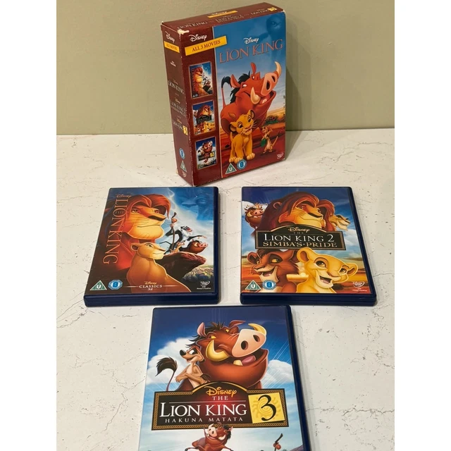 THE LION KING DVD Trilogy - Triple Pack Boxed x3 Kids EUR 4,15 ...