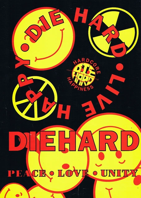DIE HARD RAVE Flyer Flyers A4 year unknown The Dielectric Club ...