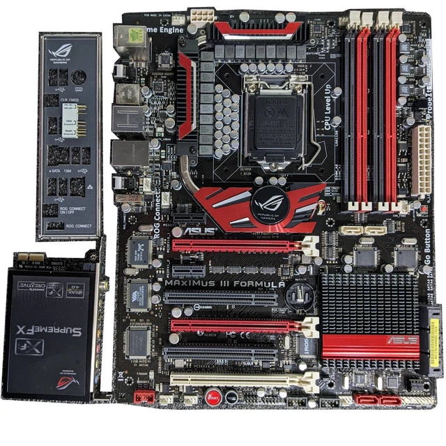ASUS ROG MAXIMUS III Formula LGA1156 Motherboard Used First Generation ...