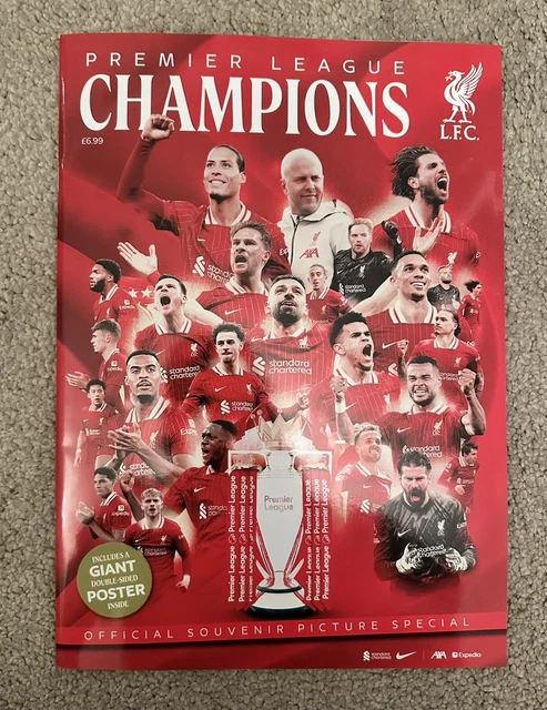 LIVERPOOL FC PREMIER League Champions May 2025 Official Souvenir Picture Special £21.52 ...