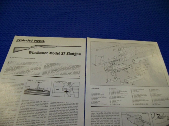 WINCHESTER MODEL 50 Shotgun Exploded View £6.33 - PicClick UK