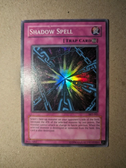 1996 YUGIOH YU-GI-OH card 1st edition Shadow Spell SKE-041 Holographic ...