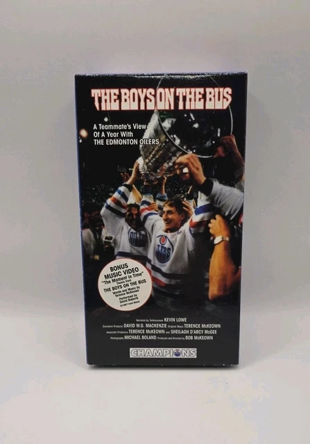 THE BOYS ON the Bus VHS Edmonton Oilers 1987 - A38 W/ Insert Tested ...