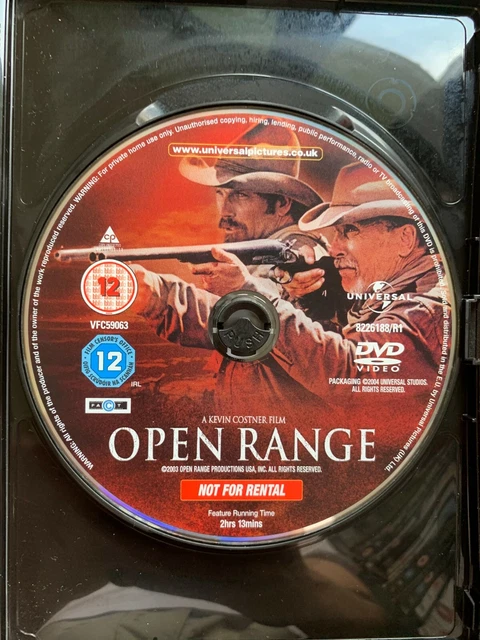 OPEN RANGE DVD 2003 Kevin Costner Western Movie Classic £7.47 - PicClick UK
