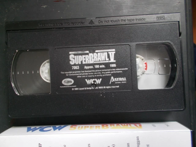 WCW SUPERBRAWL V 1995 VHS, Super Brawl, Very Rare 95! Macho Man, Flair ...