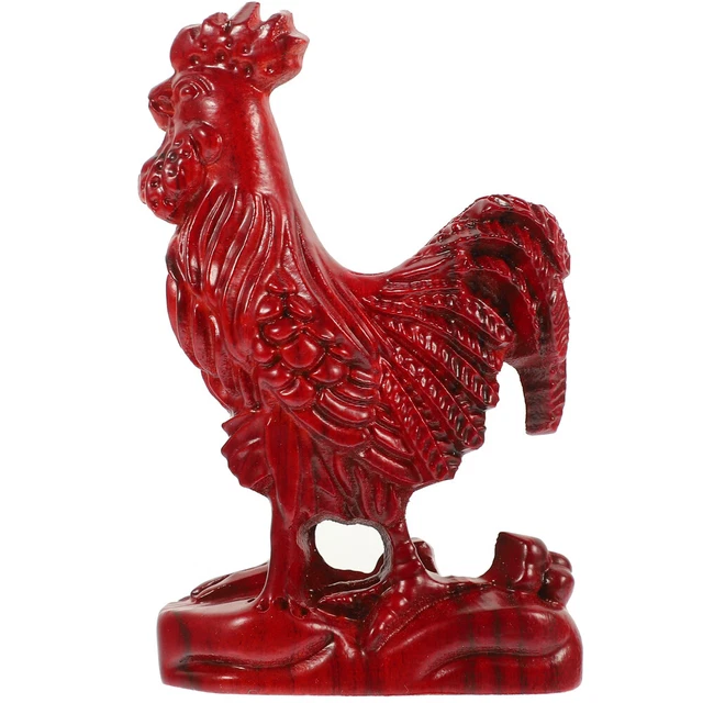 STATUA DI POLLO Legno Mini Figurine Statuina Da Collezione Animali EUR 14,28 - PicClick IT