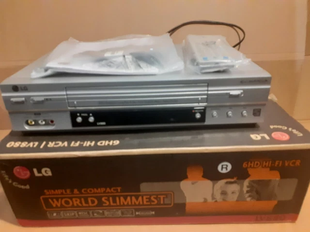 NEW VCR VHS Video Player Cassette Recorder PLAYER .LG LV 880 6 HEAD ...