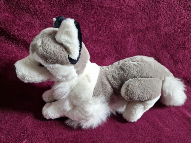 PRIMA CLASSIQUE HUSKY Puppy Realistic Soft Toy Plush Stuffed Toy dog 14 ...