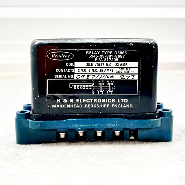 RELAY SWITCH COIL Magnetic Vintage Aircraft Solenoid High-Voltage DC ...