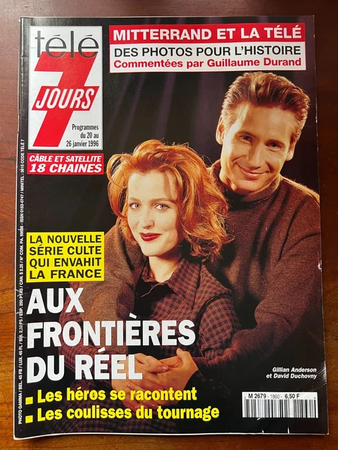 TÉLÉ 7 JOURS 20/01/1996; X-Files; Gillian Anderson et David Duchovny/ S. Moniott EUR 5,50 ...