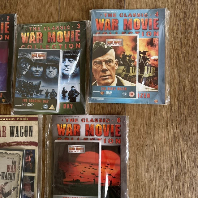 THE CLASSIC WAR Movie Collection bundle 5x DVD Magazines Western Action ...