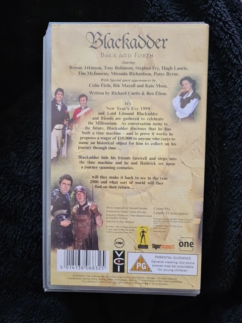 BLACKADDER BACK AND Forth VHS Video Tape Atkinson £2.99 - PicClick UK