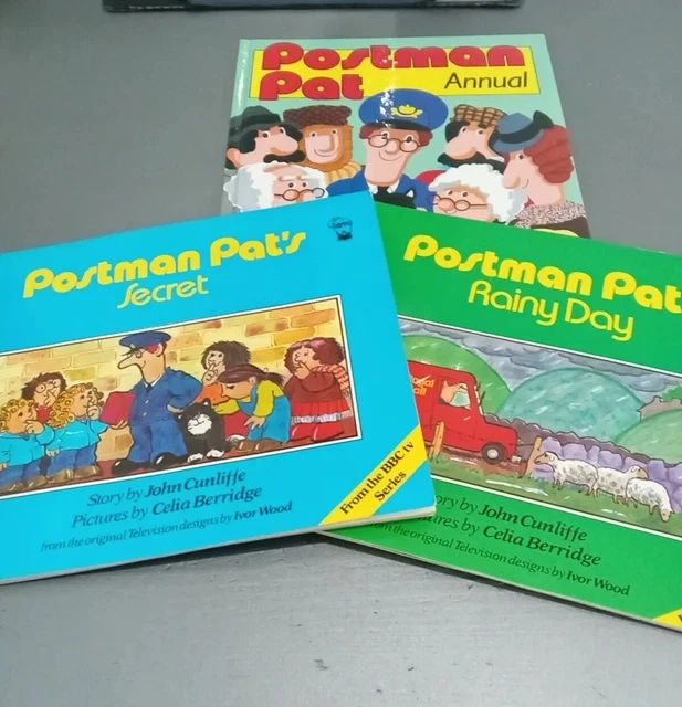 POSTMAN PAT BOOKS 1980's Hippo Bundle of 3 Books Paperback & Hardback ...