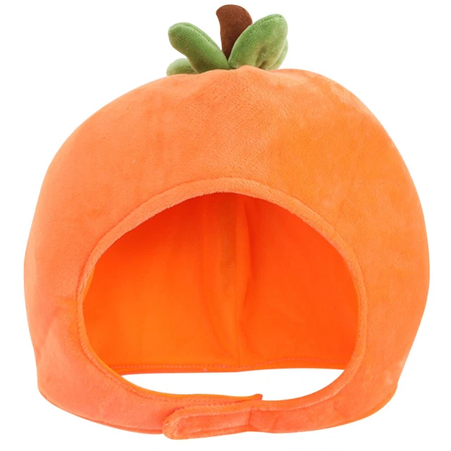 PERSIMMON HEADGEAR HAT Fruit Felt Cosplay Hats Party Funny Food Costume ...