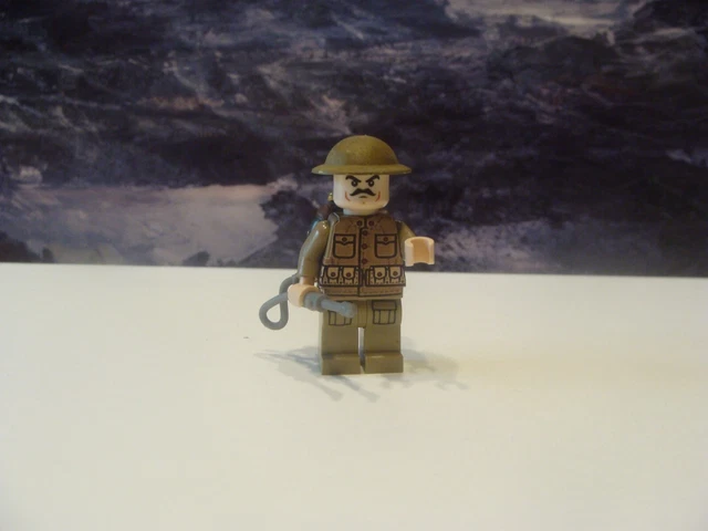 LEGO CUSTOM SOLDAT américain US lance flamme/ Américan soldier Argonne ...