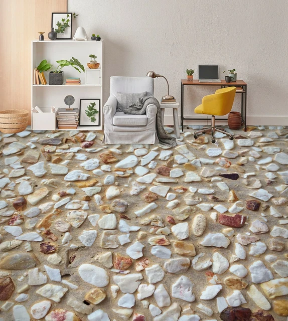 3D WHITE STONE 014 Floor WallPaper Murals Wall Print Decal AU Zoe EUR ...