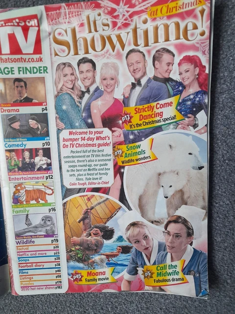 WHAT'S ON TV magazine Christmas 2019 Strictly Call the mid wife ...