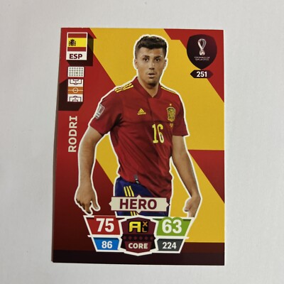 FIFA WORLD CUP QATAR 2022 carta Rodri HERO #251 nuova condizione EUR 2 ...