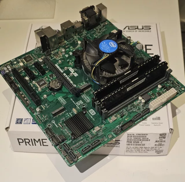 ASUS PRIME B250M-C Motherboard with Intel Core I5 7500 CPU and 16Gb ...
