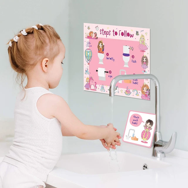 POTTY TRAINING CHART for Toddler, Girls, Sticker Chart for Princess ...