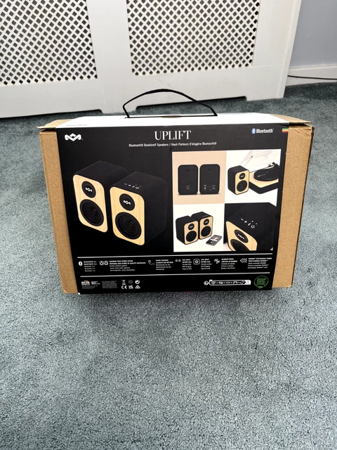 HOUSE OF MARLEY Uplift Bluetooth Bookshelf Speakers, Sustainable Audio, BNIB £57.92 - PicClick UK