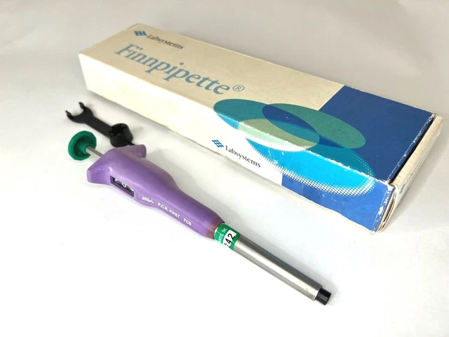 LABSYSTEMS FINNPIPETTE SINGLE Channel P.C.R. Pipette TCS 250uL w/ Box ...