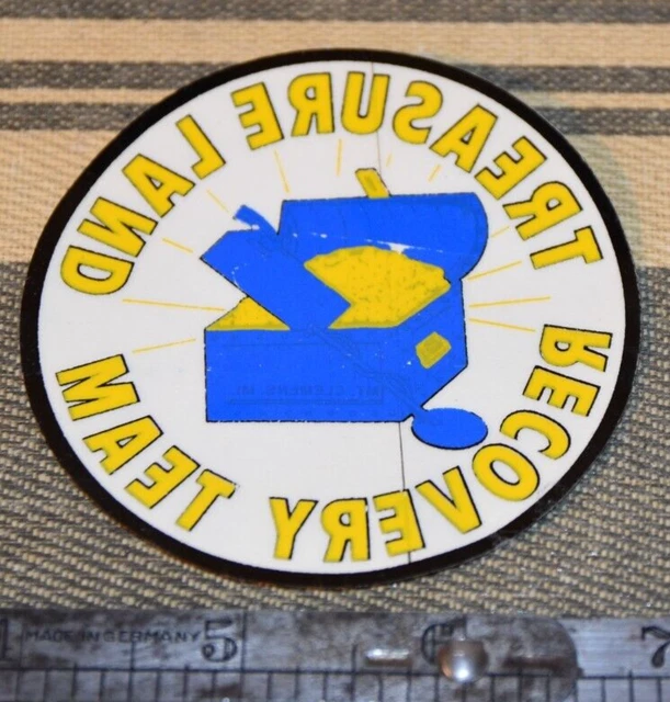 TREASURE LAND RECOVERY TEAM Metal Detector STICKER Decal Original ...