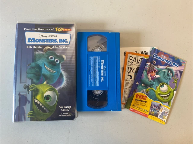 MONSTERS, INC. (VHS, 2002, Clam Shell) - Disney Pixar Movie - Complete ...