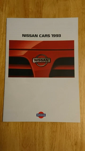 1993 NISSAN RANGE Brochure inc. 300ZX, 200SX, 100NX £5.99 - PicClick UK