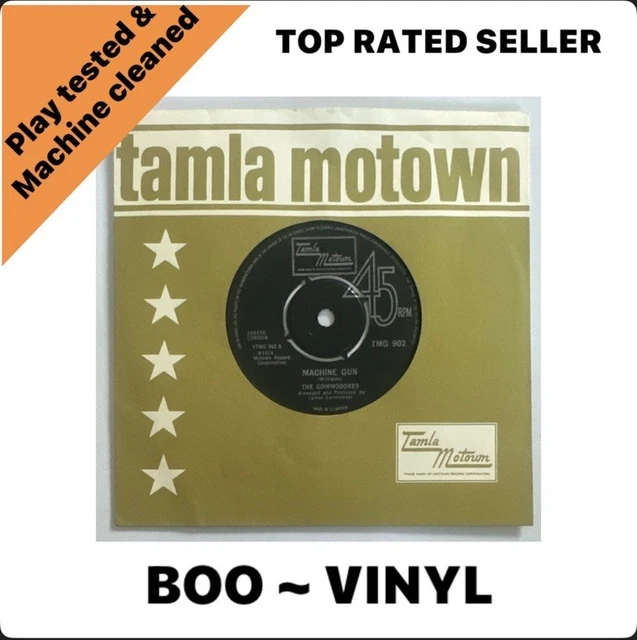 THE COMMODORES &MACHINE Gun" UK 4 prong vinyl 45 funk/soul EX / M £8.79 ...