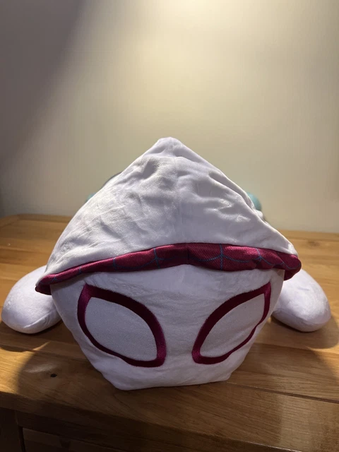 DISNEY STORE SPIDER-MAN Ghost Gwen Large Cuddleez Plush Soft Teddy Toy ...