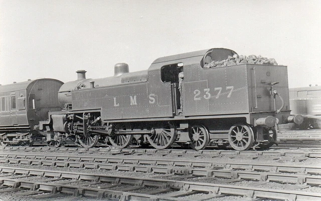 LMS CLASS 4MT 2-6-4T No 2377 @ BLETCHLEY on 27/6/1939 R/PHOTO £1.30 ...