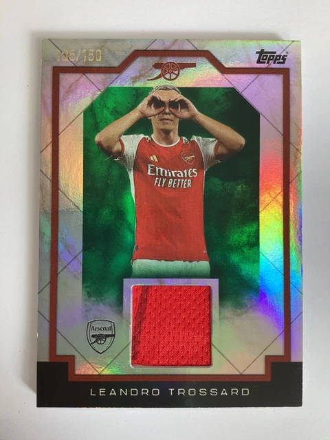 TOPPS ARSENAL TEAM Set 23/24 Marmorhallen Passen Getragen Leandro ...