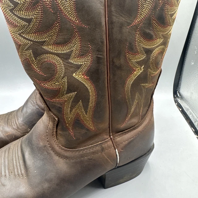 MEN'S JUSTIN LEATHER Cowboy Western Boots - 10EE - Style 2551 XJ1409 £ ...