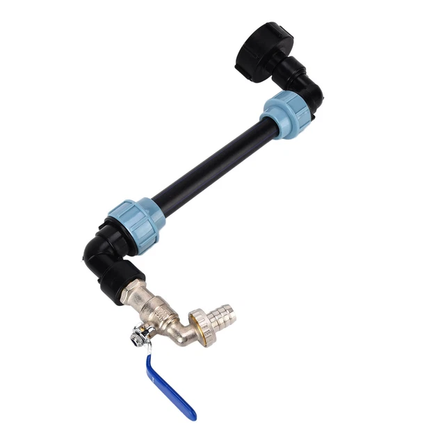 ELBOW IBC ADAPTER Series Gooseneck Connector IBC Tank Chemical Barrels ...