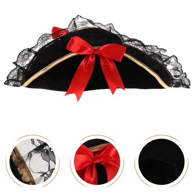 ROLE-PLAYING PIRATE HAT Miss Captain Costume Women Halloween Accessory ...