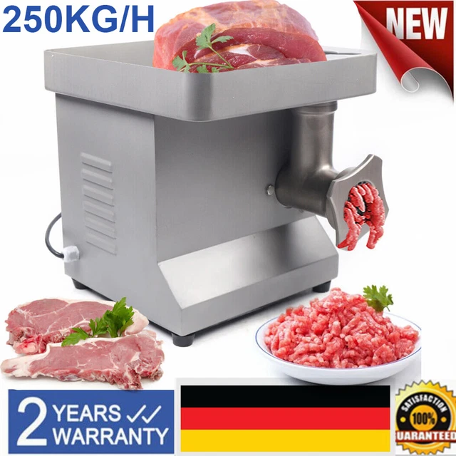 NEU FLEISCHWOLF 850W 250 kg/St Edelstahl Wurstfüller Zerkleinerer Gastronomie DE EUR 295,01 ...