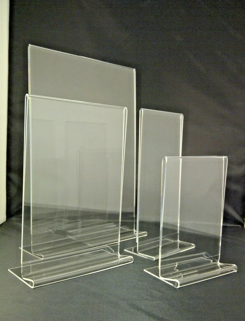 MENU STAND HOLDER Display Acrylic Perspex® A3 A4 A5 A6 DL Table Counter ...