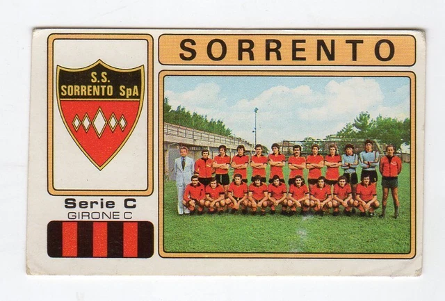 FIGURINA - CALCIATORI PANINI 1976/77 NEW - NUMERO 589 SORRENTO SQUADRA ... FIGURINA - CALCIATORI PANINI 1976/77 NEW - NUMERO 589 SORRENTO SQUADRA ...